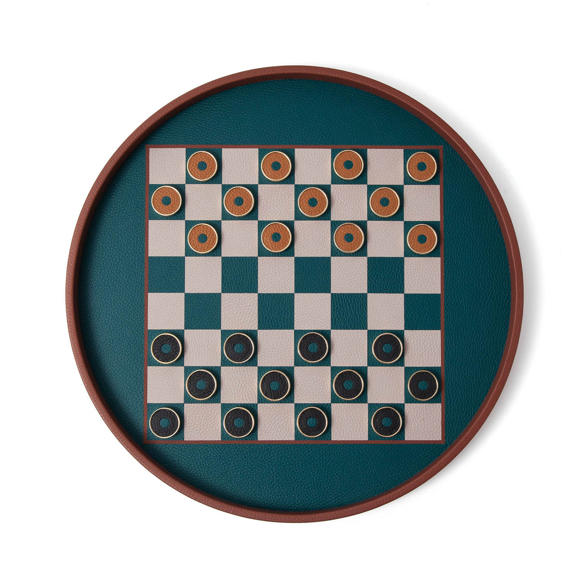 Leather Checkers Tray | Chic Serving Tray in Vibrant Seasonal Colors ...